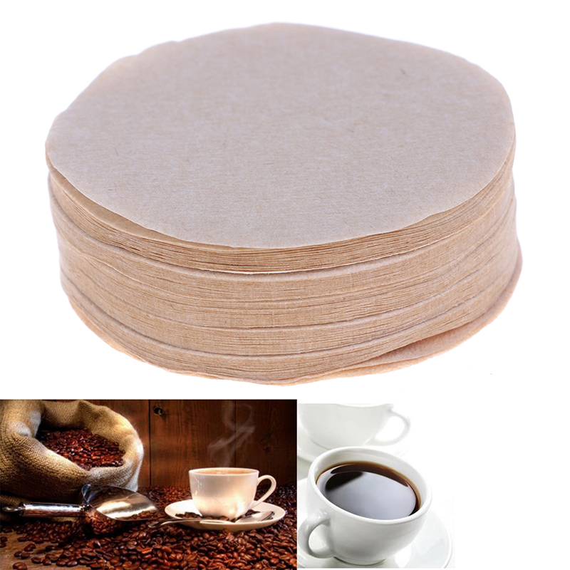 100Pcs Coffee Maker Wood Pulp Replacement Filters Paper For Aeropress Coffee