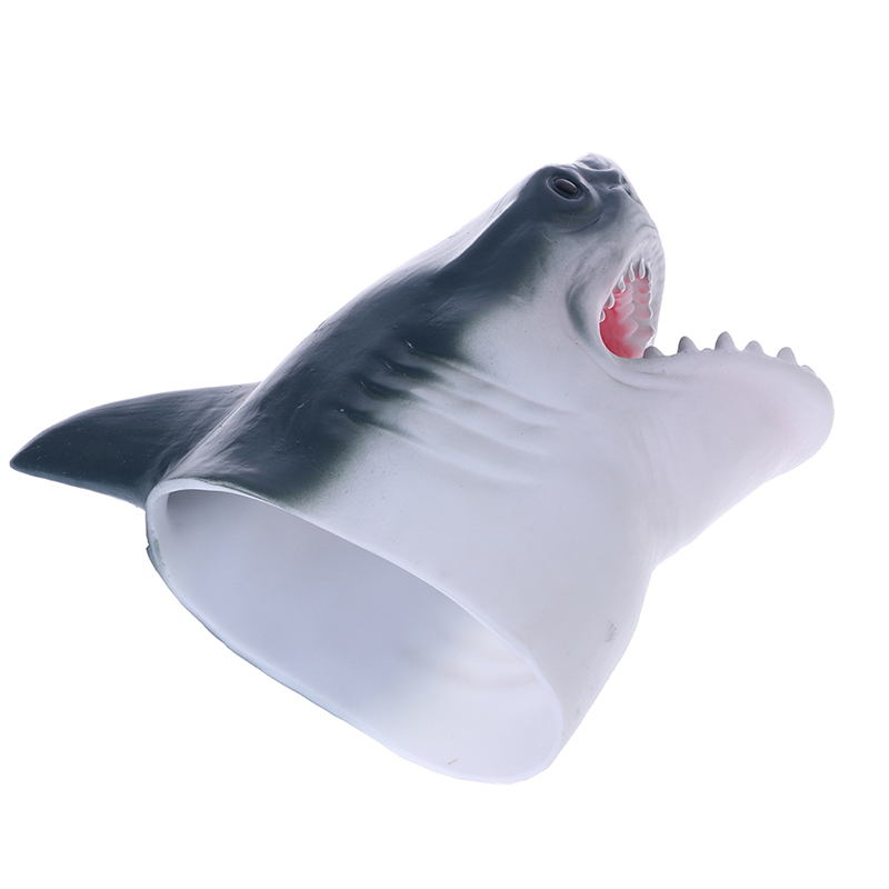 Shark Arm Glove Hand Puppet Toy Soft Rubber Shark Glove Interactive To ...