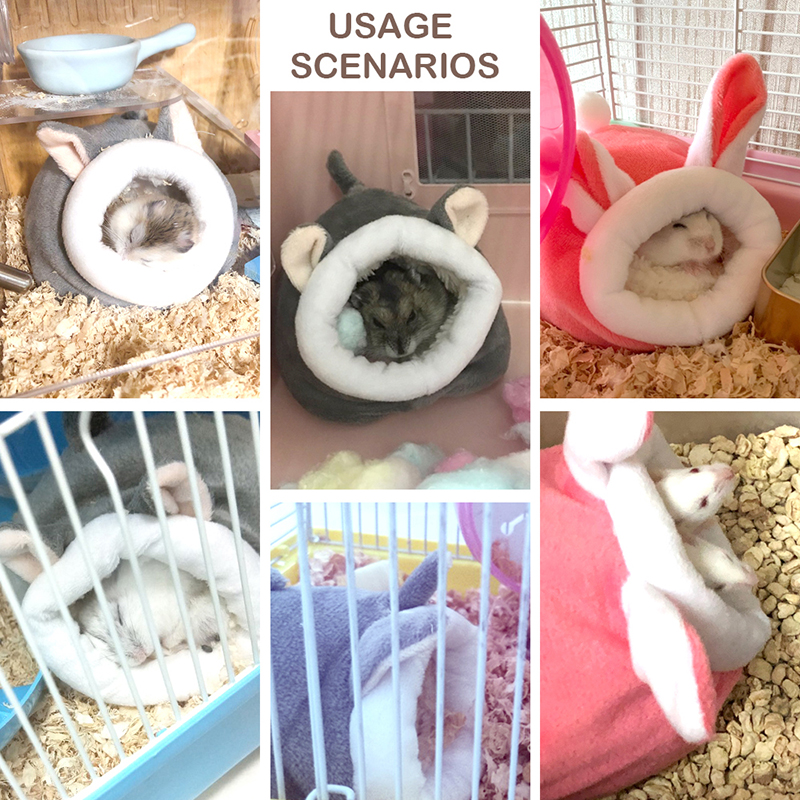 Pet Cage for Hamster Accessories Pet Bed Mouse Cotton House Small Animal Nest Pe