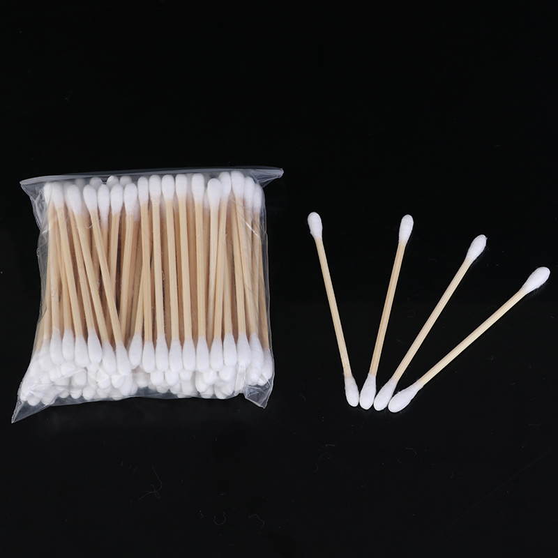 100Pcs Double Head Disposable Makeup Cotton Swab Cotton Buds Daily ...