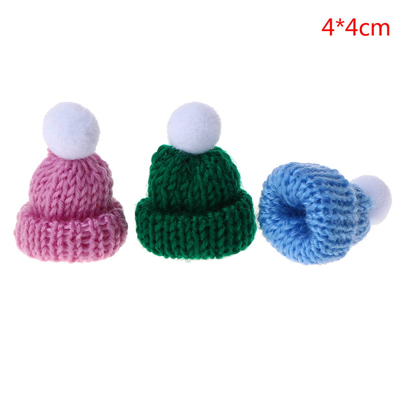 Dollhouse Miniature Scene Beanie Hat Skate Cap Doll Dolls Accessory Christmas Pe