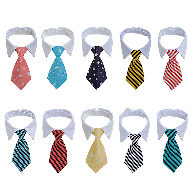 Cat Collar Dog Tie Puppy Toy Tie Pet Supplies Bibs bow Clothes Accessories Pe