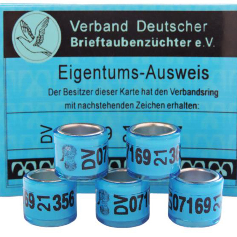 2Set Pigeons Anelli di identificazione anello di piccione con certificato  Pe