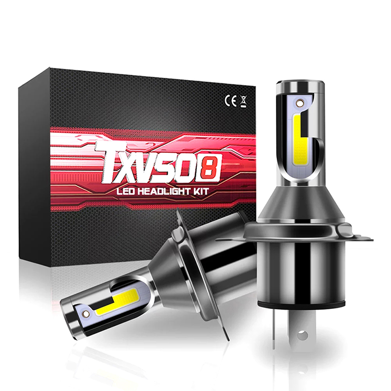 TXVSO8 Lampada Diodo H4 Fari LED per Auto MINI Universale 6000K Auto COB