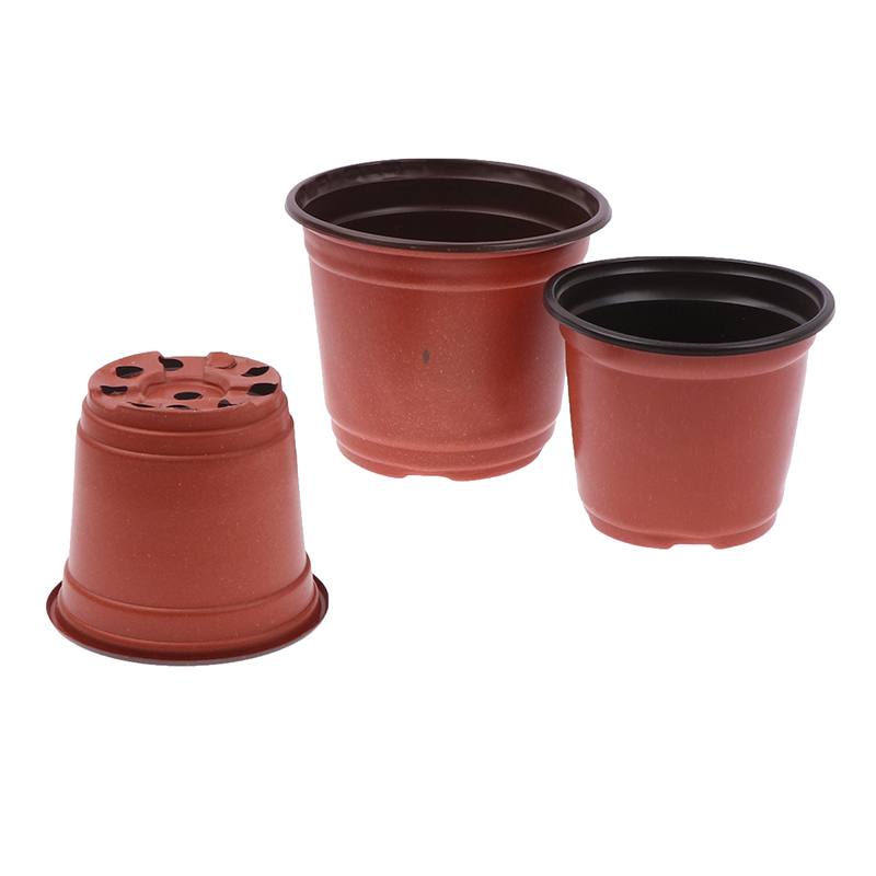 20pcs Two-color seedling tray nursery succulent plant pot  garden decoration Pe