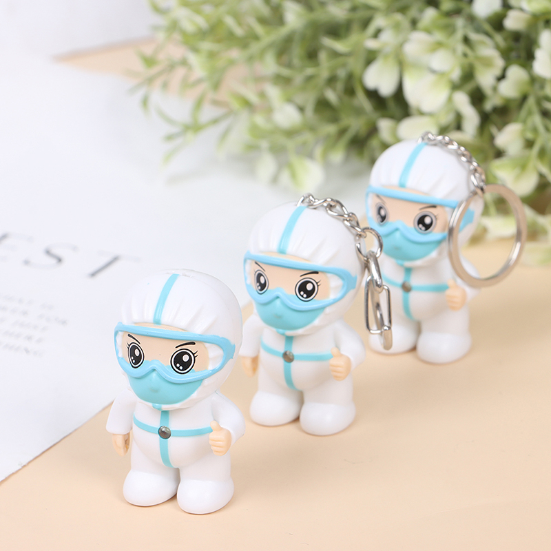 Key Ring Nurse Staff Humanoid Key chain Souvenir Thanksgiving Present Pendant Th