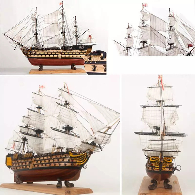 DIY Handmade Assembly Ship 21" Wooden Sailing 3D Victory Ship Boat ...