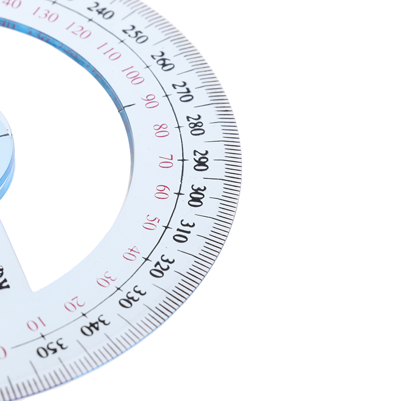 PLASTIC 360 DEGREE Protractor Angle Edge Finder Measuring Ruler Stud`uk ...