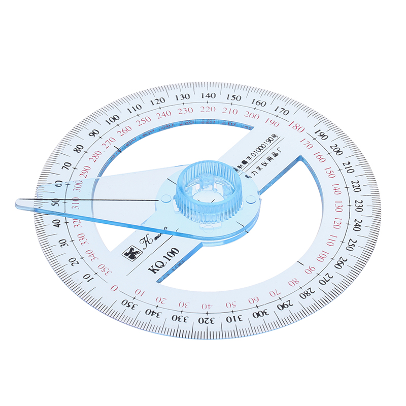 PLASTIC 360 DEGREE Protractor Angle Edge Finder Measuring Ruler Stud`uk ...