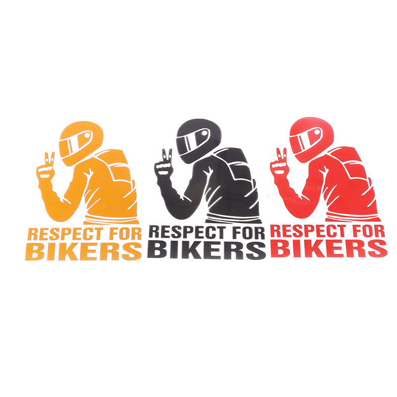 Rispetto per i motociclisti adesivo auto vinile adesivo divertente impermeabi ba