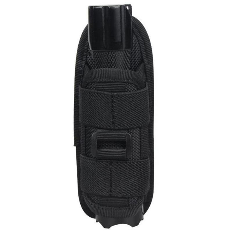 Tactical Flashlight Pouch Torch Holster 360degree Rotatable Belt Carry ...