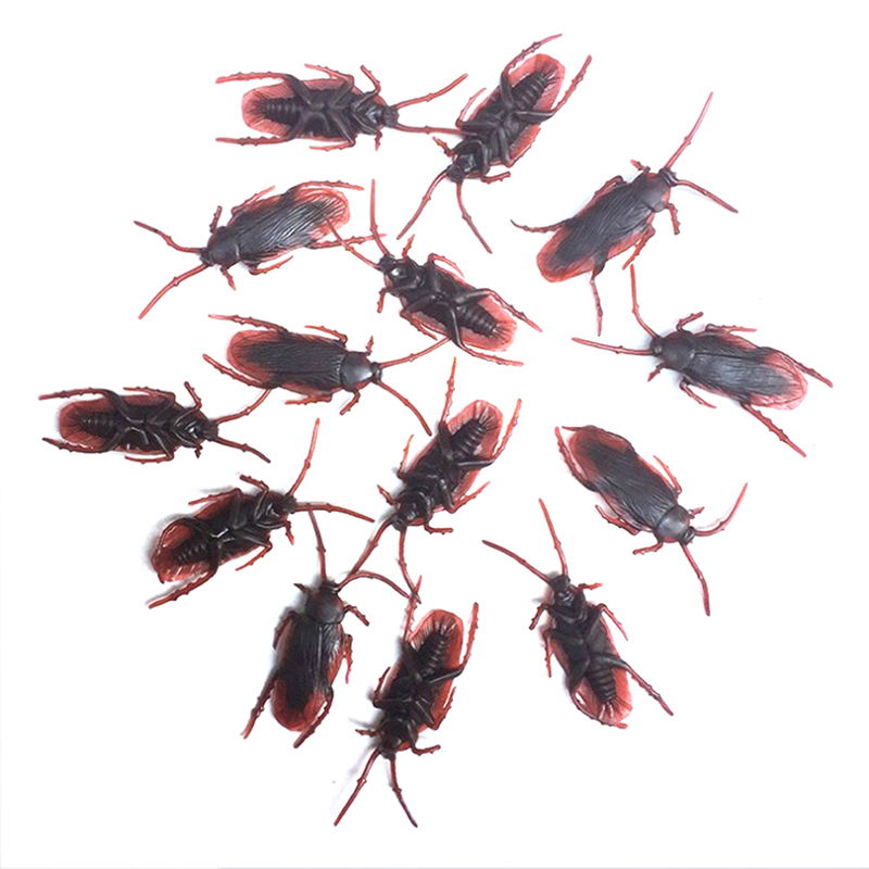 20pcs Lifelike Model Simulation Fake Cockroach Roach Bug Toy Funny ...