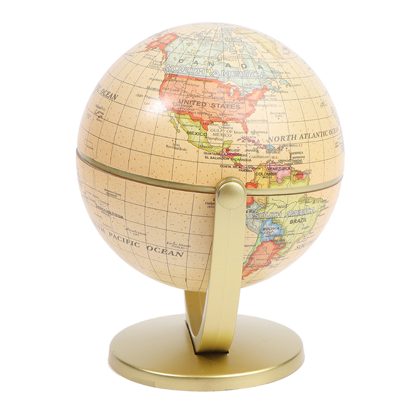 360 Degree Rotating World Globe Desktop Decor Geography Education School Sup H❤W