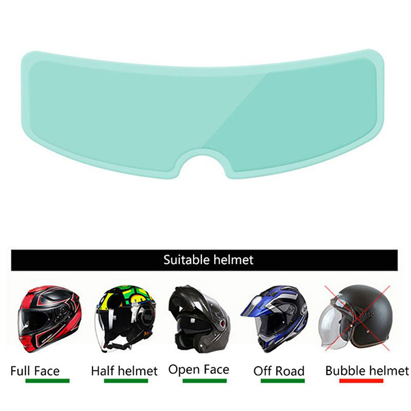 Casco trasparente antiappannamento pellicola universale casco moto impermeabile F wi