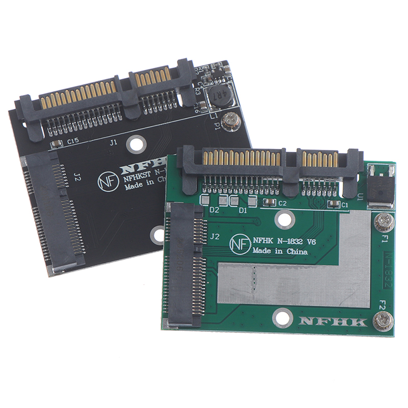 Half Height MSATA Mini Pcie SSD To 2 5 SATA3 6 0gps Adapter Converter