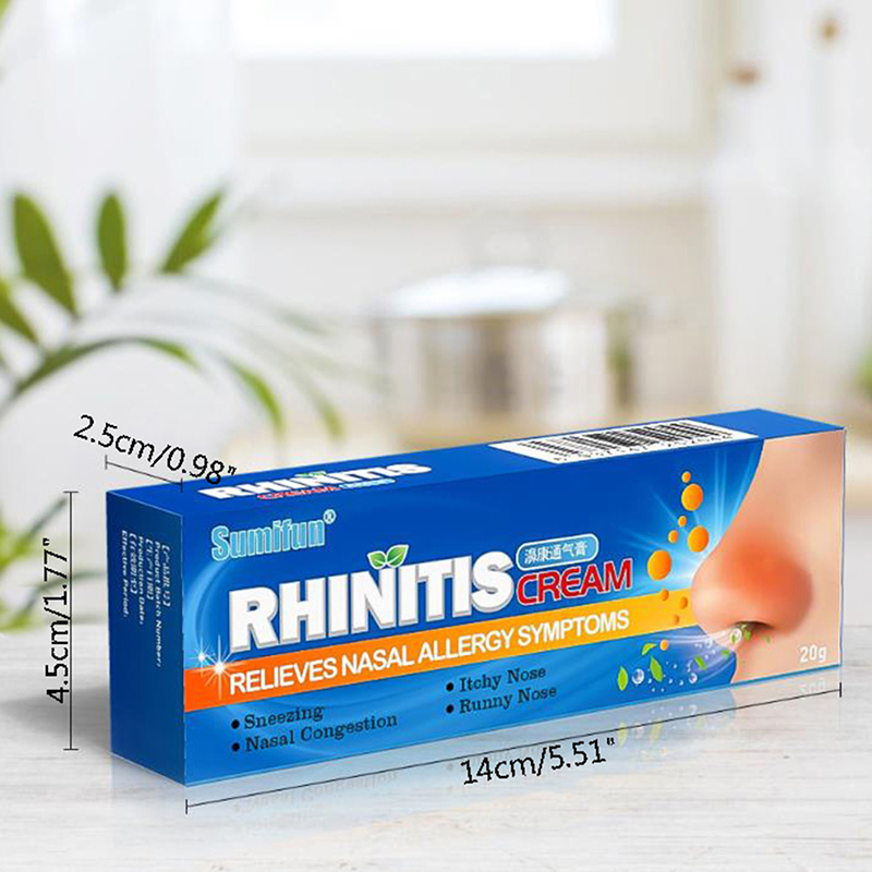 NASAL OINTMENT RUNNY Rhinitis Sinusitis Cream Sneezing Mint Refresh ...