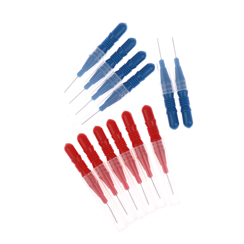 20Pcs Clean Tooth Floss Head Hygiene Dental Plastic Interdental Brush ...