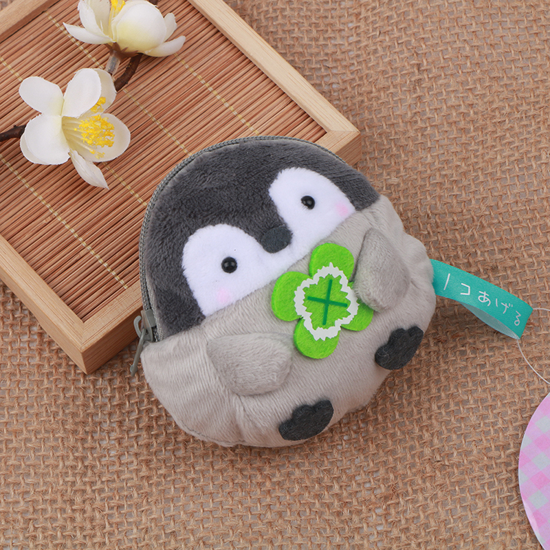 1Pc Penguin Plush Toys Earphone Bag Coin Purse Bag Pendant Keyring Plush Do G St