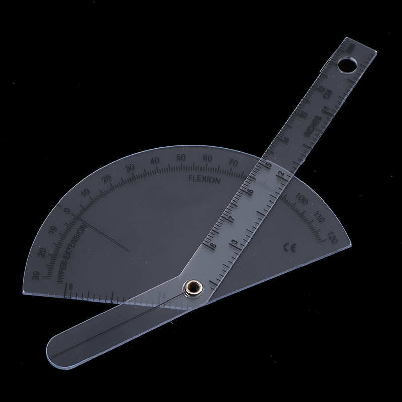 MEDICAL FINGER GONIOMETER Plastic Protractor 180 Degree Angle Ruler ...