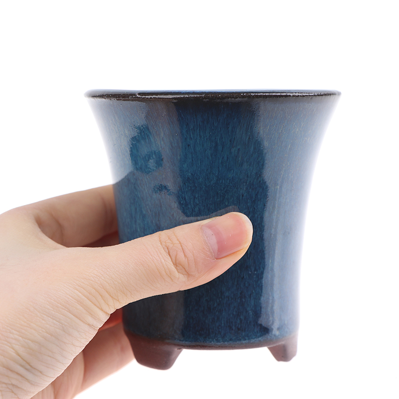 Chinese Style Bonsai Pots Breathable Stoneware Bonsai Pots With Holes ...