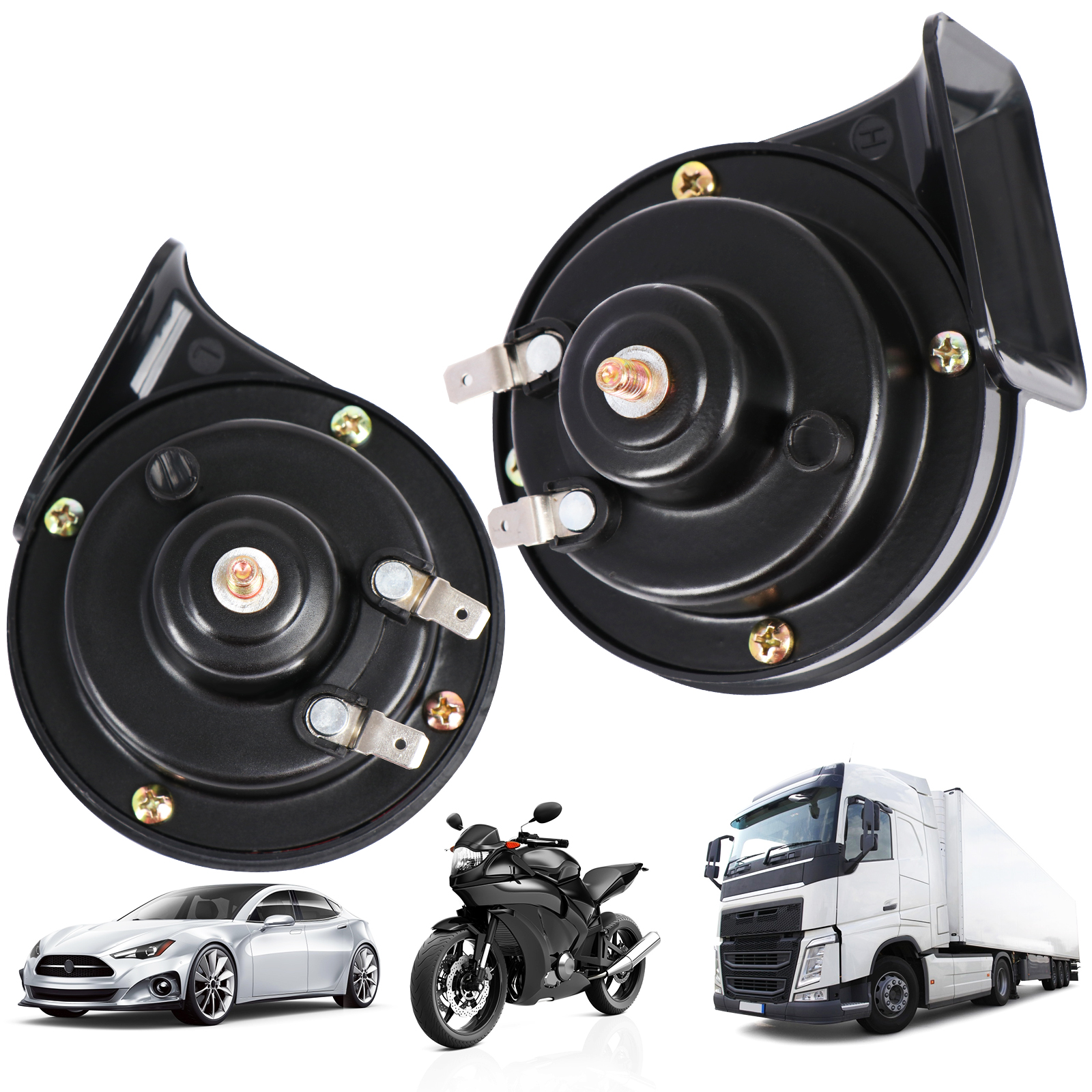 4pcs300db super fort klaxon pour camion de train de train