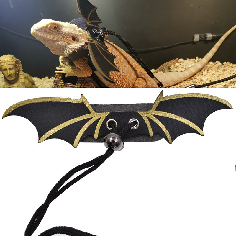 4 pz cinghia regolabile per lucertola rettile geco drago barbuto e guinzaglio st