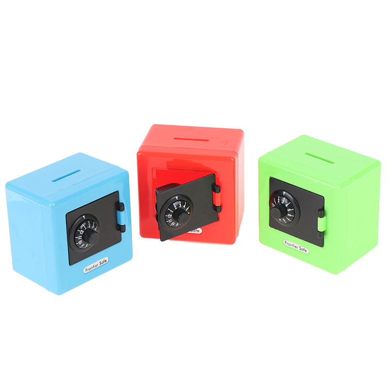 1PC Mini Money Boxes Combination Lock Money Coin Deposit Safe Box Piggy ...