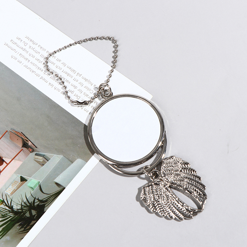 Heat Sublimation Car Keychain Ornaments Angel Wing Blank Hot Transfer Printing