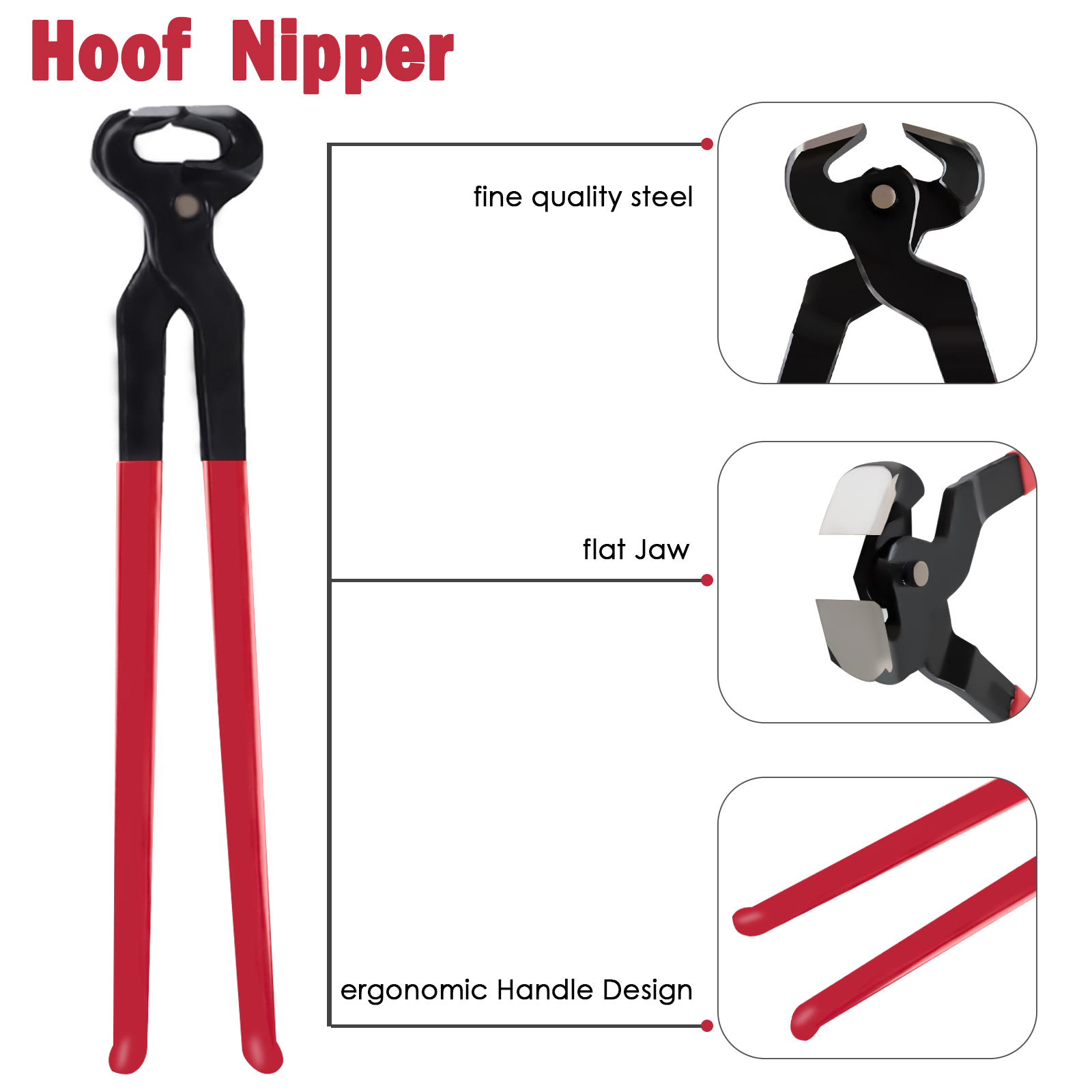 5 PCS Horse Farrier Tools Kit 16inch Professional Horses Hoof Trimmers Tools