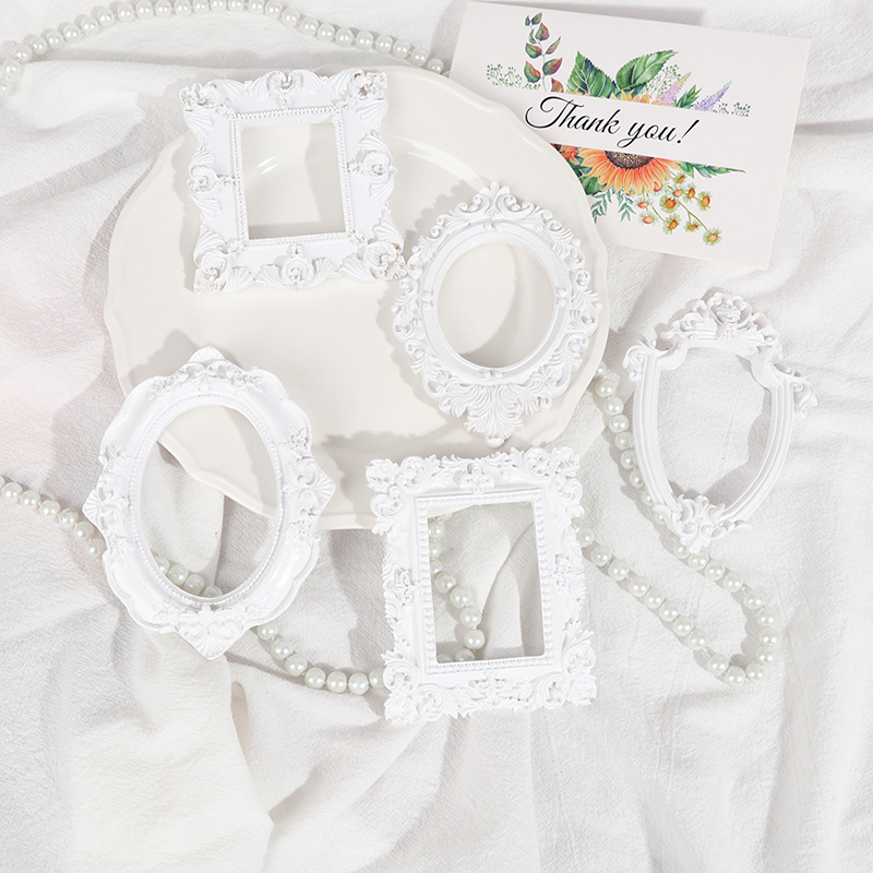 Cornice fotografica retrò manicure cosmetici ornamenti europei fotografia sfondo A Sb