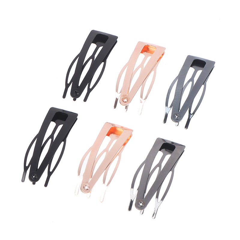 10Pcs Double-grip Hair Clips Metal Snap Barrettes Women Hair Styling ...