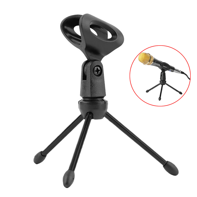 Microphone Stand Desktop Tripod Mini Portable Table Stand Adjustable ...