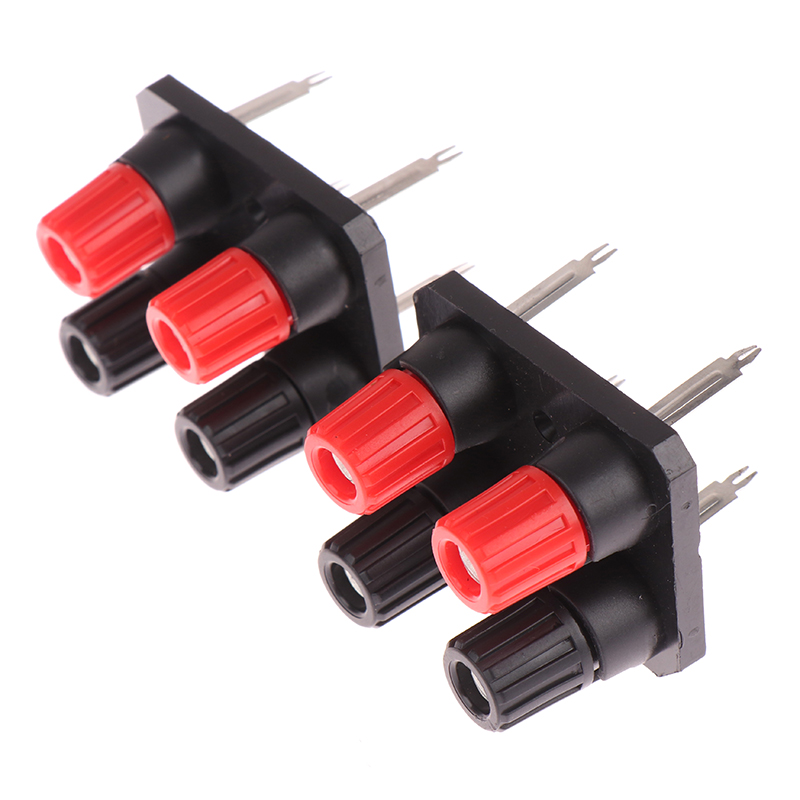 2pc External Banana Jack 4Pin Speaker Amplifier Wire Clip Socket WP4-10 ...
