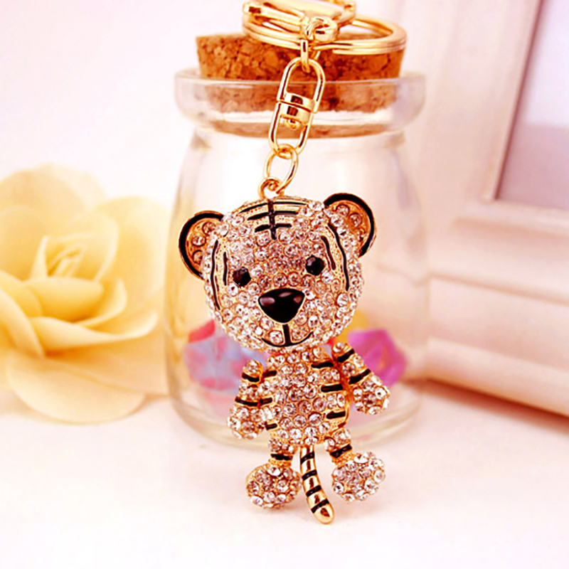 Lovely Tiger Key Ring Car Keychain Bag Charm Purse Pendant Keyring Key ...