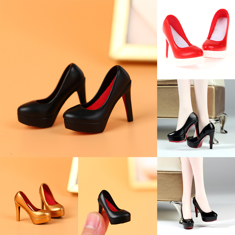 1 coppia 1: 6 tacchi alti scarpe vuote per 6 "bambole per il corpo  Pe