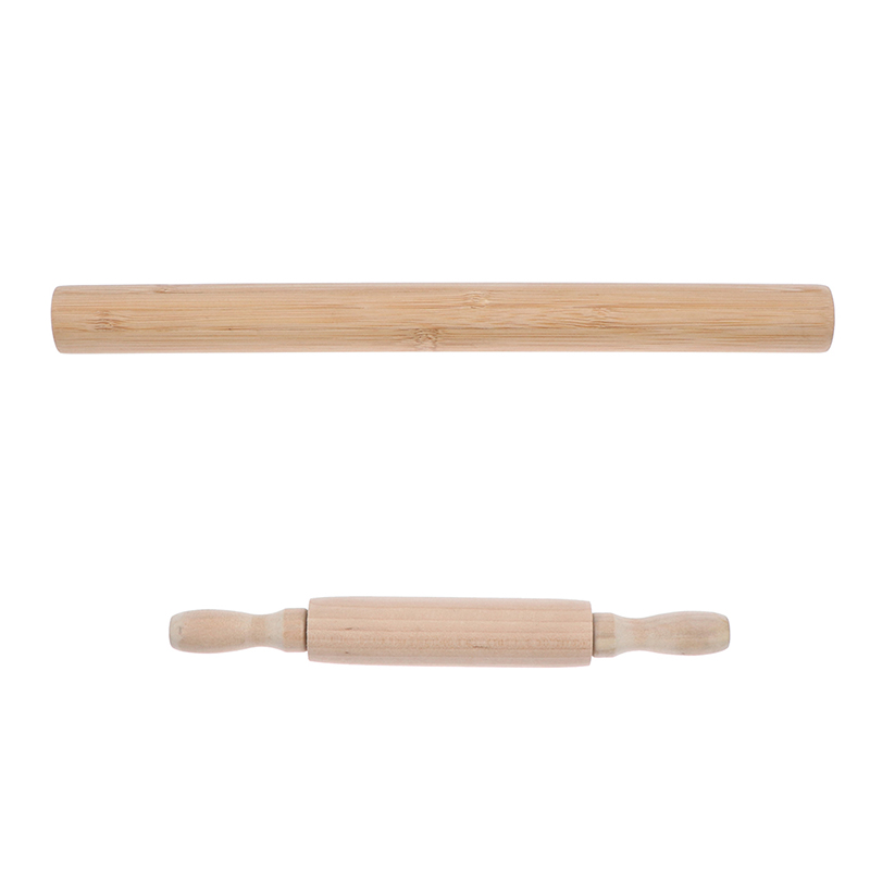 Rolling Pin Solid Wood Non stick Wooden Pressing Stick Baking Dough ...