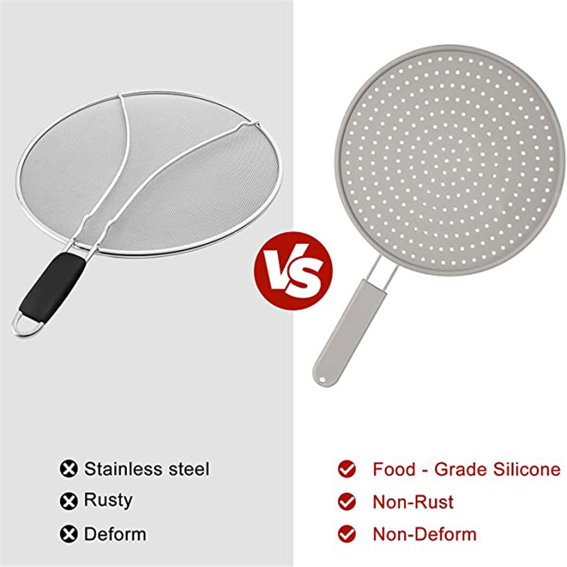 Nonstick Oil Grease Pan Lid Oil-Proof Splash Cover Frying Protection ...