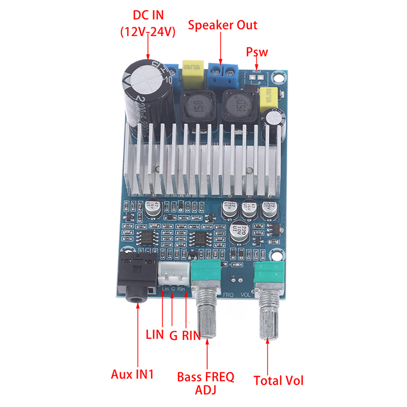TPA3116 100W SUBWOOFER Amplifier Board Home Theater Mini Amp Audio ...