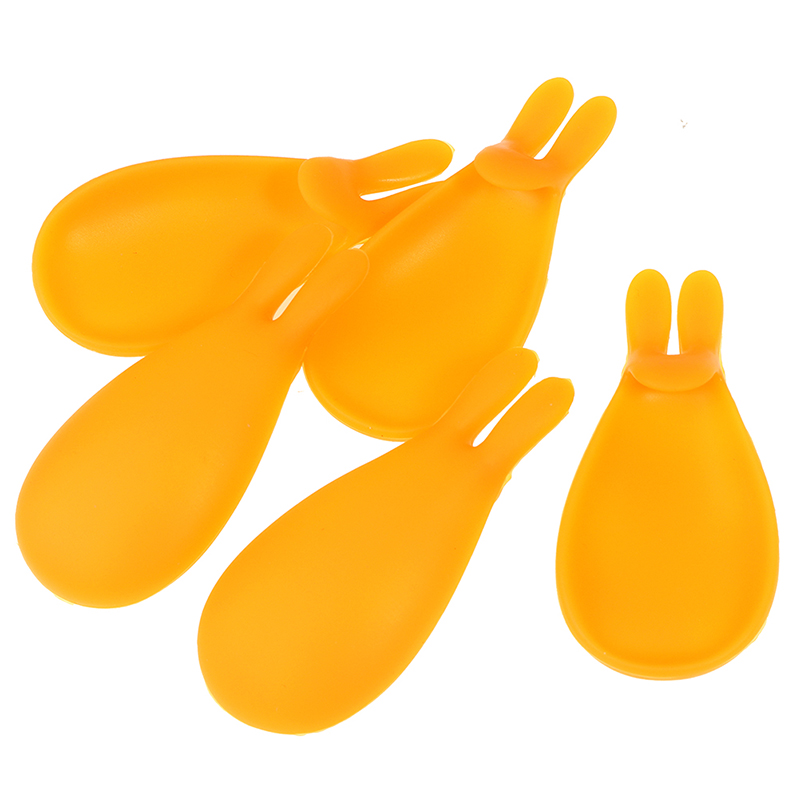 5 Porta Sacchette da Tè a Forma di Coniglio Tazza Silicone Cucina Regalo Colori Caramelle Carino G St
