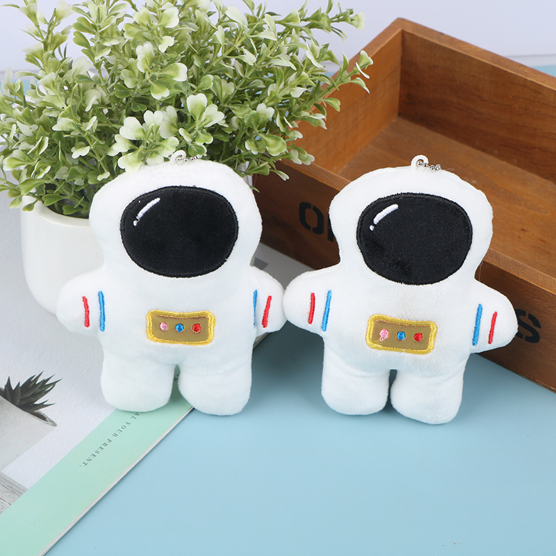 1PCS Cute Plush Astronaut Doll Keychain Pendant Stuffed Plush Toys Accessorie ba