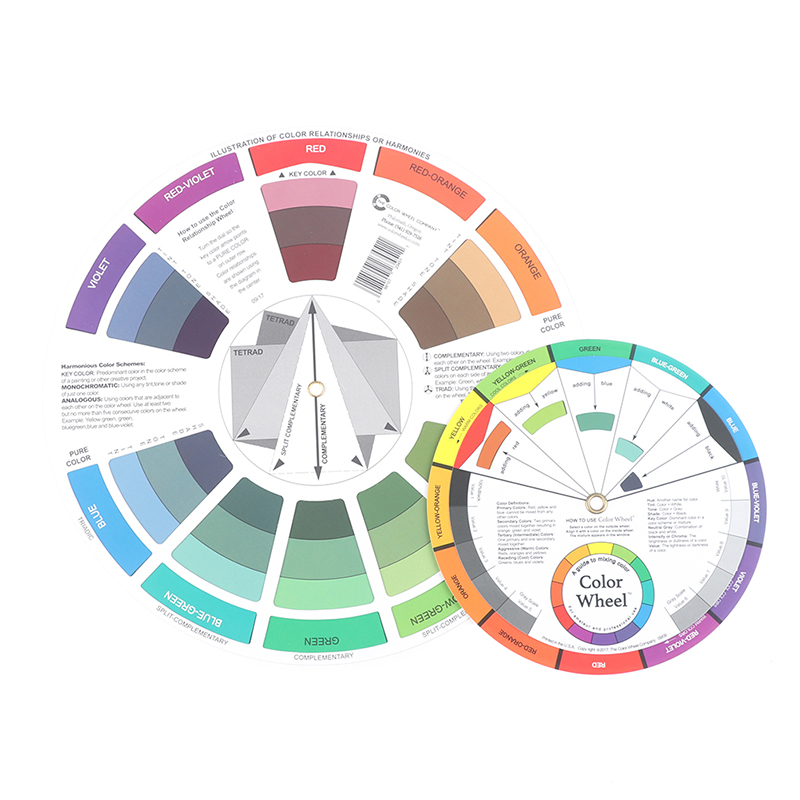 TATTOO SUPPLY COLOR Wheel Ink Chart Paper Pigments Wheel Permanent Mak ...