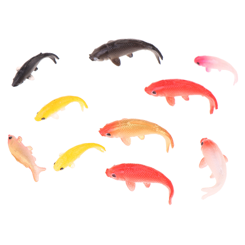 5pcs Dollhouse Miniature Fish carp Doll House Home Ornament Toy For ...
