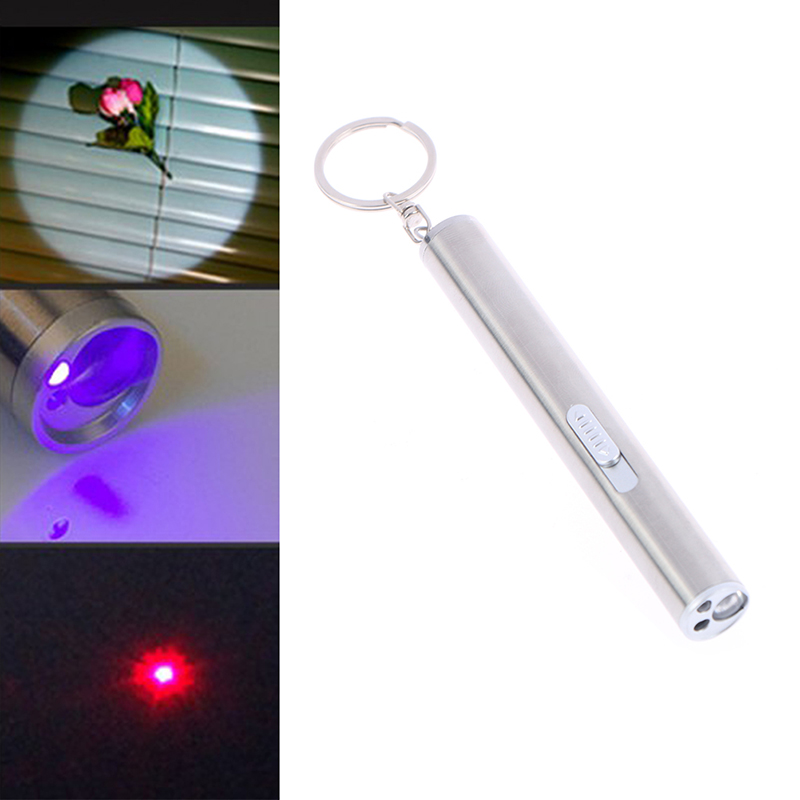 3-IN-1 PET LASER Pointer Cat Laser Toy Red Dot Hunting Lazer torch UV ...