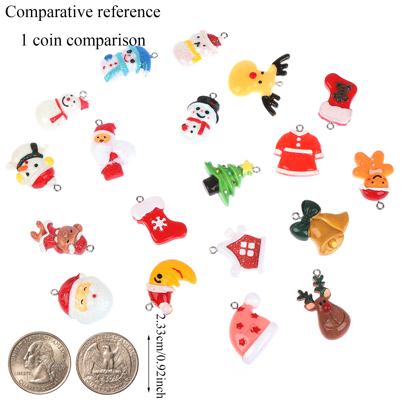 Charms de pendentif de Noël Charmes du dos plat