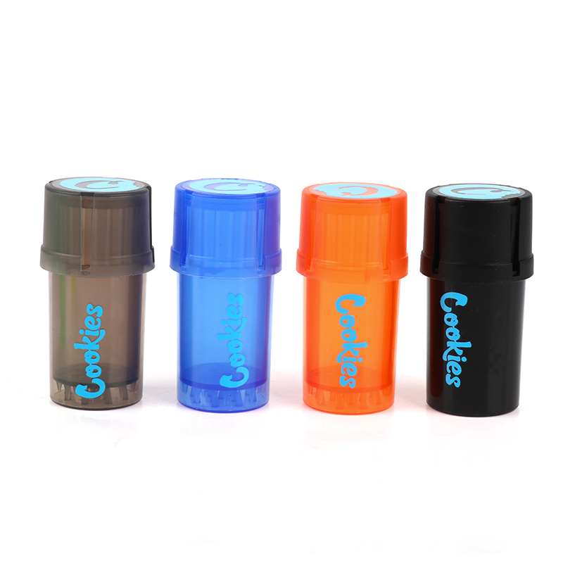 Two in one Plastic Grinder 3Layers Tobacco Herb Grinder 40 MM / 1.57Inc Grind wi