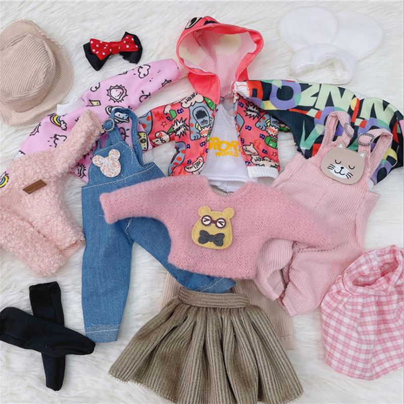 1 Set 1/6 doll clothes 12 inches 30cm doll clothes casual suit doll accessori Pe