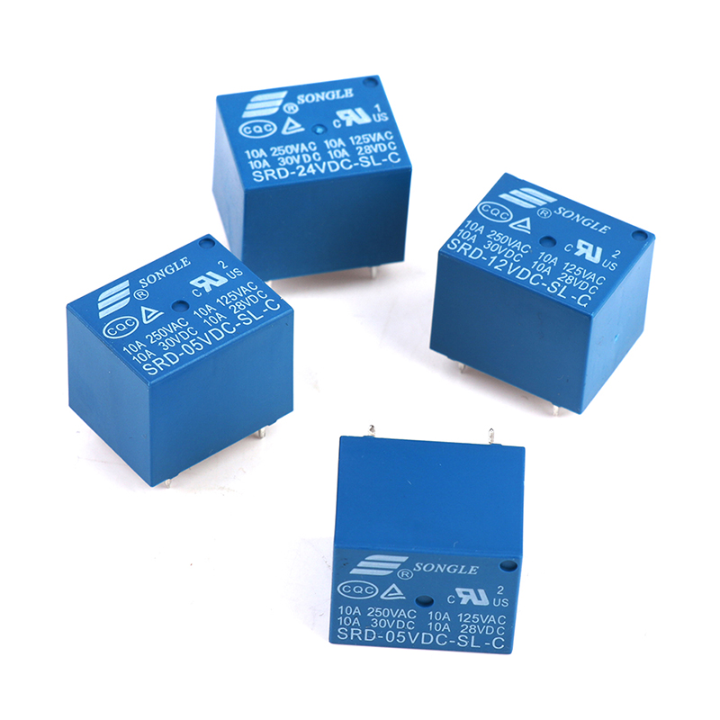 10pcs Relays DC 5V 12V 24V SRD - 250VAC 10A 5PIN Power Rel-yn | eBay ...