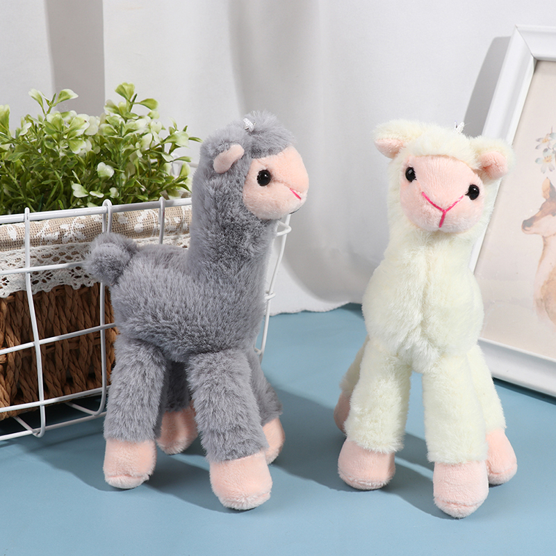 1PCS New 18cm Cute Alpaca Stuffed PlushDolls Toys Pendant Gift Decor Accessor Pe