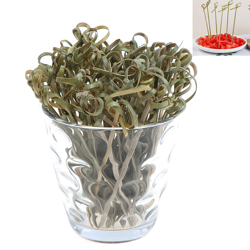100pcs Bamboo Knot Skewers Cocktail Picks for Cocktail Party Snacks ...