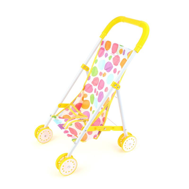 Baby Stroller Infant Carriage Hardcore Trolley Toy for Simulation Doll Access Pe